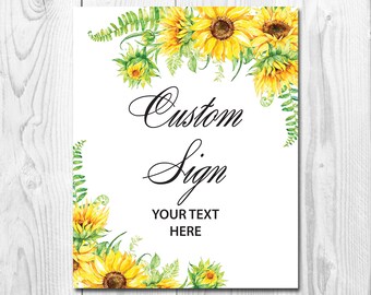 Sunflower sign | Etsy