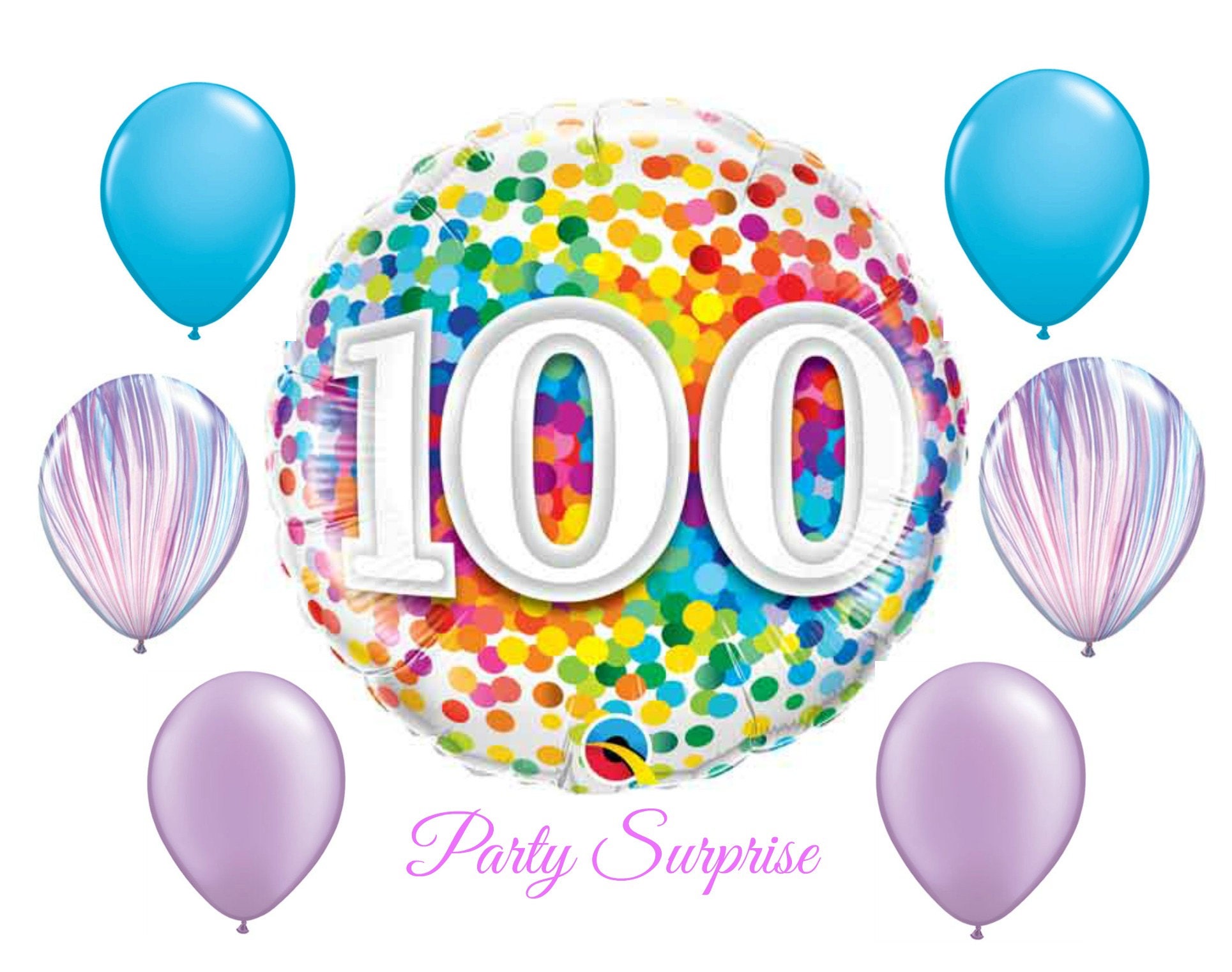 100th Birthday Balloon Package 100th Birthday 100 Years