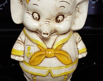 Elephant cookie jar | Etsy