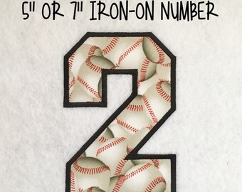Iron on numbers | Etsy