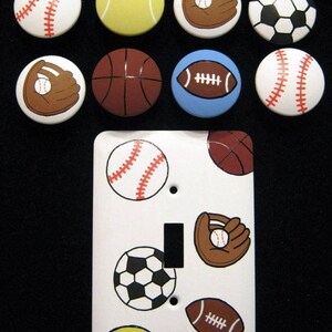 Baseball knobs | Etsy