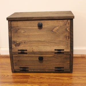 Wooden bread box | Etsy