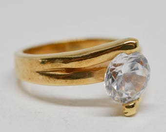 Single stone ring | Etsy