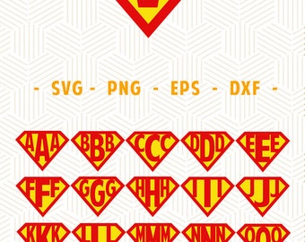 Superhero font | Etsy