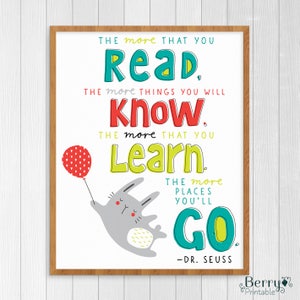 Dr seuss poster | Etsy