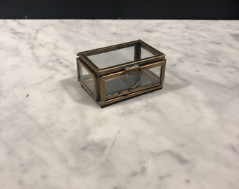 Vintage glass box | Etsy