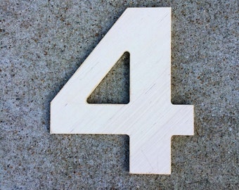 Large wooden numbers | Etsy