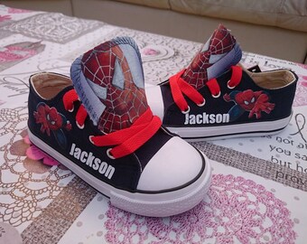 Spiderman shoes | Etsy