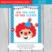Pin the Nose on the Clown Printable Party Game Circus