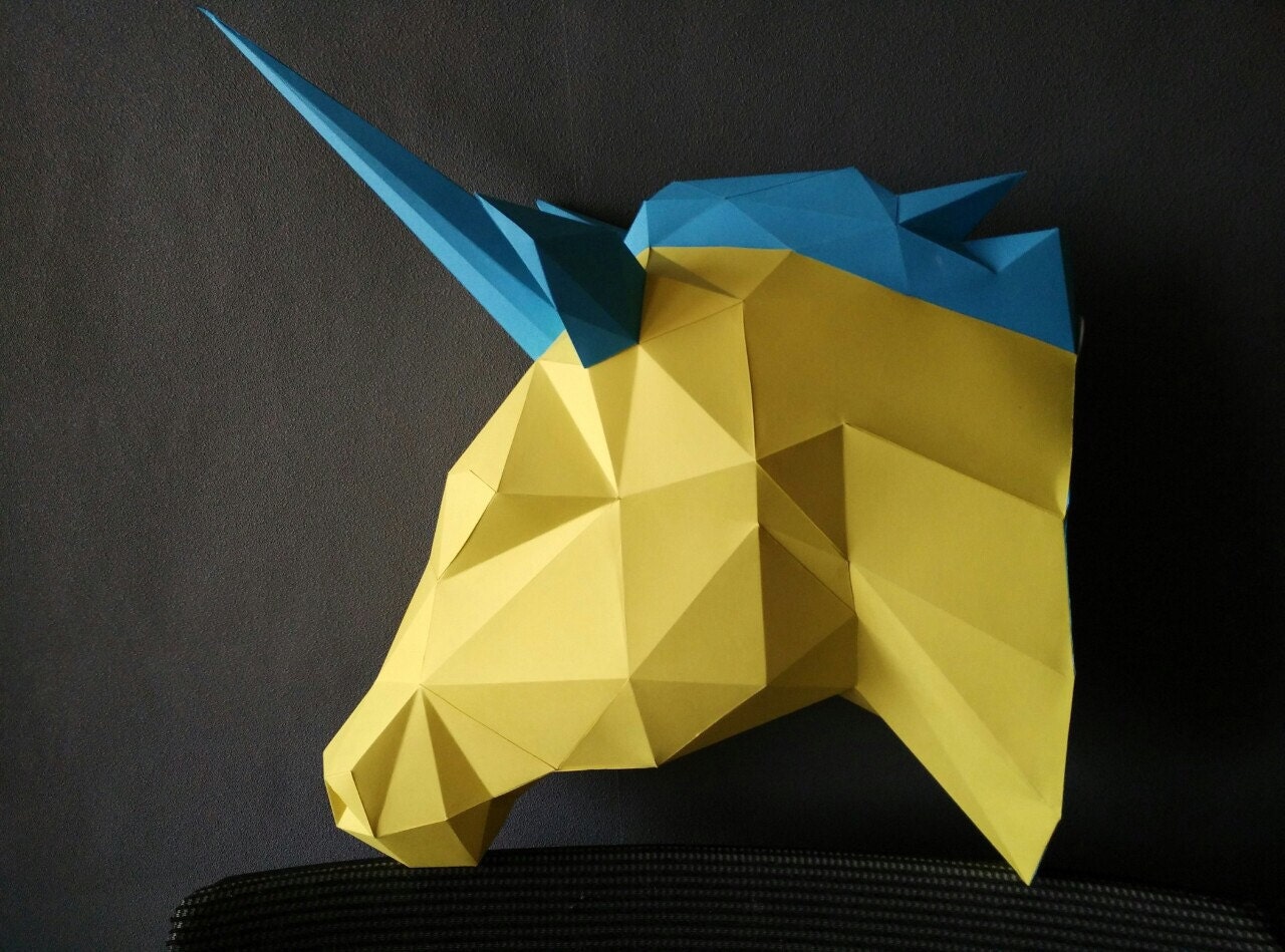Magical model Unicorn/Papercraft Unicorn/Paper Trophy/Unicorn