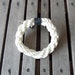Nautical Decor Rope Towel Ring With Stainless Steel Cleat
