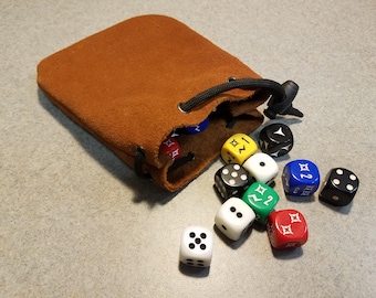 Leather dice bag | Etsy