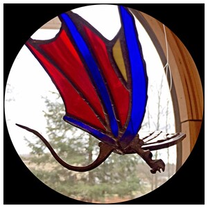 Stained glass dragon | Etsy