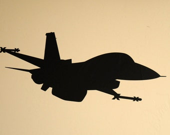 Fighter jet decal | Etsy