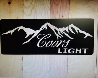 Coors beer sign | Etsy