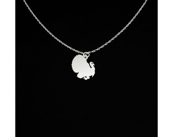 Turkey Necklace Silver Turkey Charm Turkey Jewelry Holiday