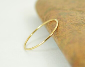 10K Gold Ring Real 10K Gold Double Ring Pure 10 Karat Gold
