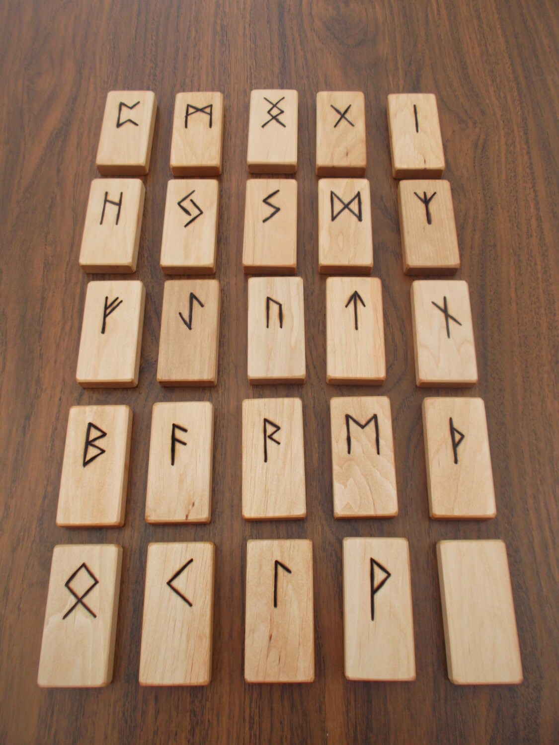Rune set Handmade runes Runes Viking runes Handmade wooden