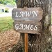 Lawn Games Sign Yard Games Sign Barn Wood Signs Rustic Wood