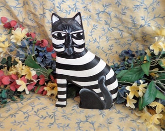 Folk art cat | Etsy