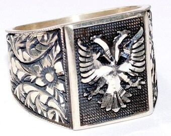 Mens eagle ring | Etsy
