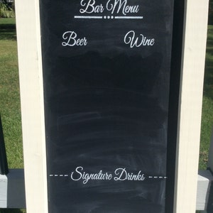 Chalkboard bar menu | Etsy