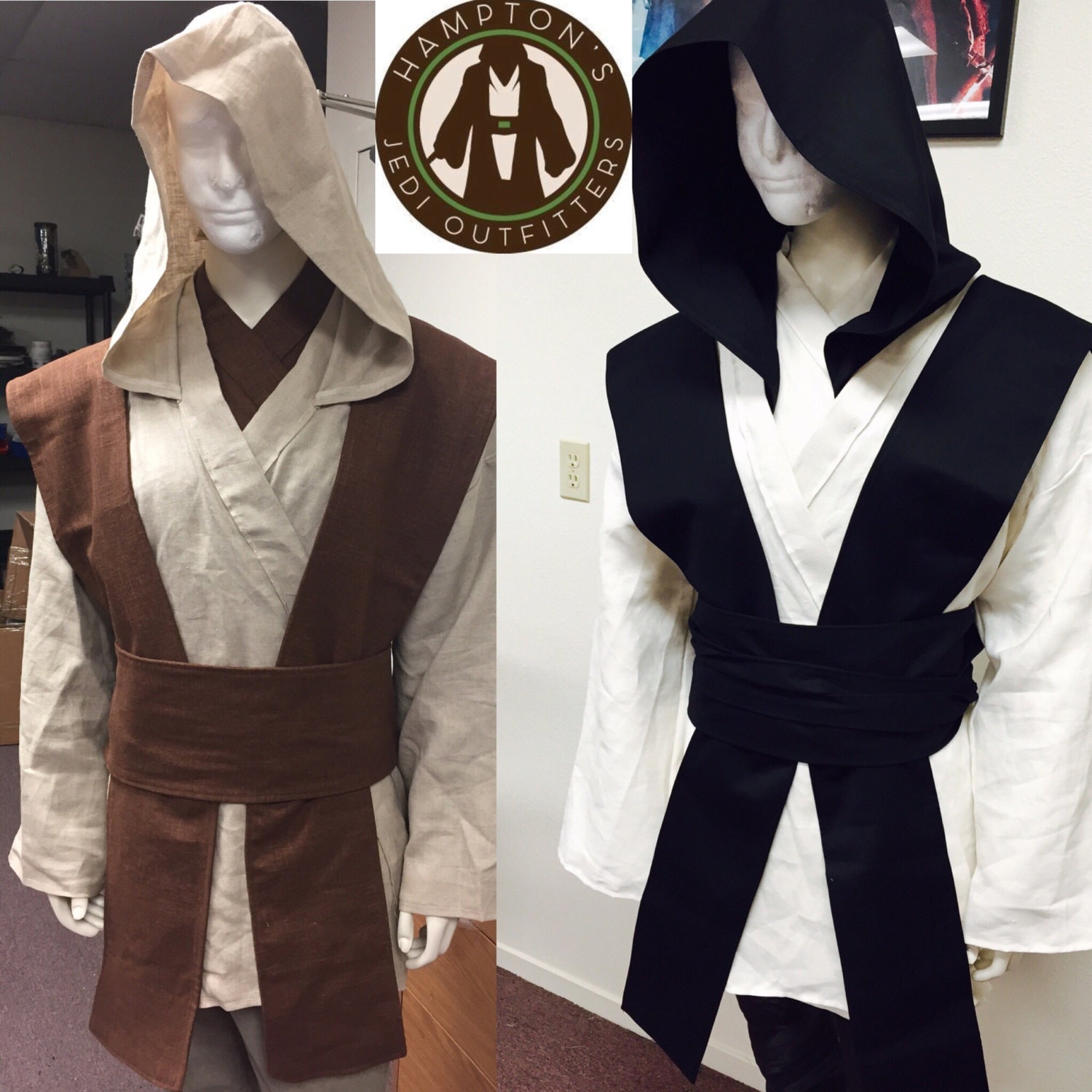 Star Wars Inspired Sith/jedi Tunic with Tabards Obi set and