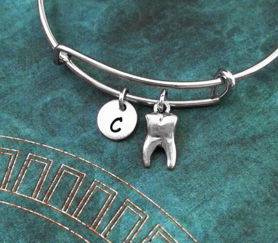 Tooth Bangle Bracelet Wisdom Tooth Bracelet Teeth Jewelry