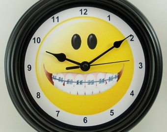 Smiley face clock | Etsy