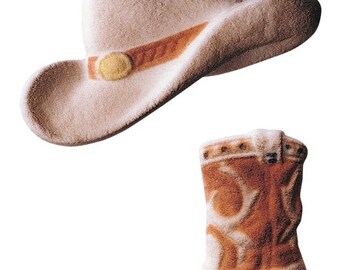 Choose colors and sets of cowboy hat boot toppers for