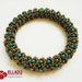 Tutorial Joyful netted bangle Beading pattern bracelet PDF