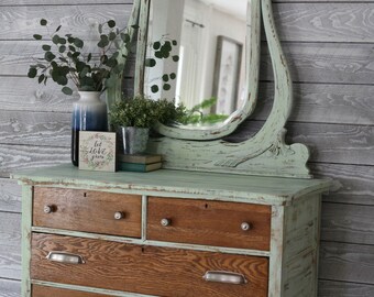 Distressed dresser | Etsy
