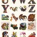 Vintage children's alphabet from the 1940's a