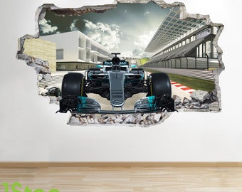 Formula 1 wall decal | Etsy
