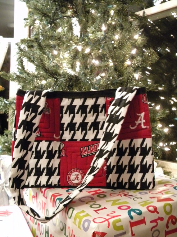 Handmade ALABAMA purse Roll Tide Handbag Football tote