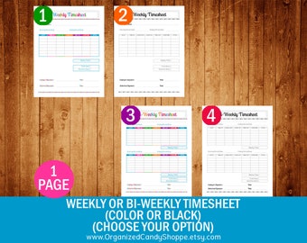Timesheet | Etsy