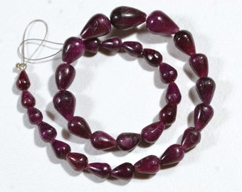 Natural ruby beads | Etsy