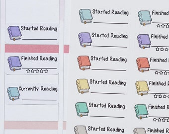 Reading Planner Stickers PRINTABLE Instant Download