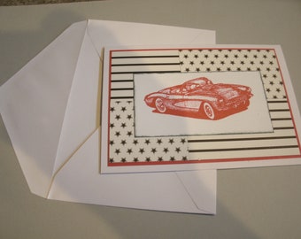 Corvette card | Etsy