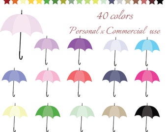 Umbrella clip art Digital umbrella clipart Rainy season