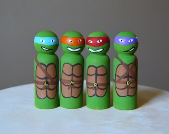 Ninja peg people | Etsy