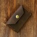 Leather slim key wallet leather key holder leather key