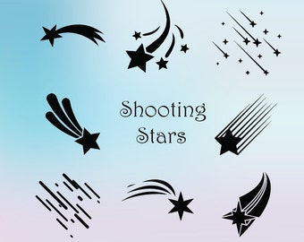 Shooting star svg | Etsy