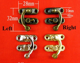 Vintage Chinese smooth wooden boxes lock / jewelry boxes lock