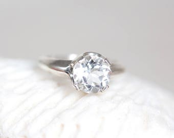 Quartz crystal ring | Etsy