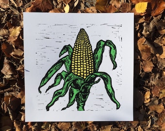 Corn print | Etsy