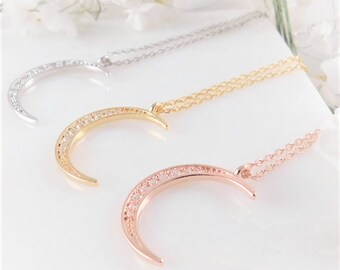 Moon necklace | Etsy