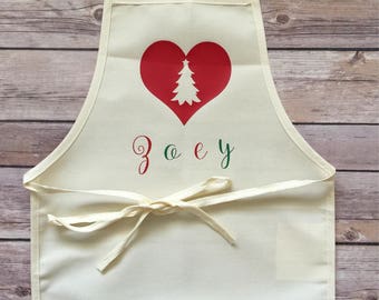 Santa's Helper Apron Christmas Kid's Apron Kid's
