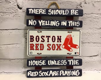 Red sox sign | Etsy