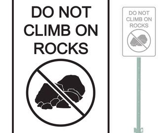 Rock climbing sign | Etsy